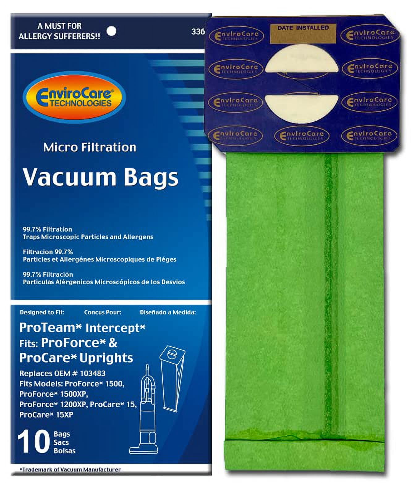 EnviroCare Replacement Micro Filtration Vacuum Bags Designed to Fit ...