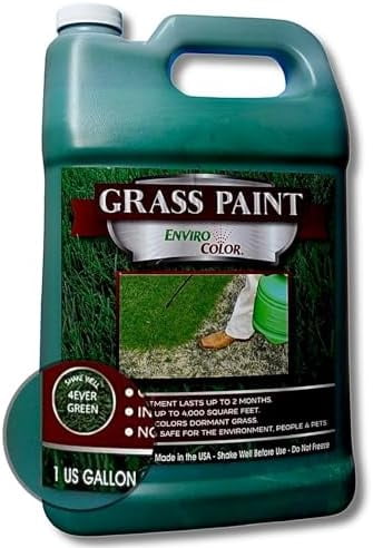 EnviroColor 4EverGreen Grass and Turf Paint | 1 Gallon Treats 4000 Ft² ...