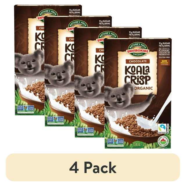 (4 pack) EnviroKidz Organic Breakfast Cereal, Koala Crisp, 11.5 oz Box - Walmart.com