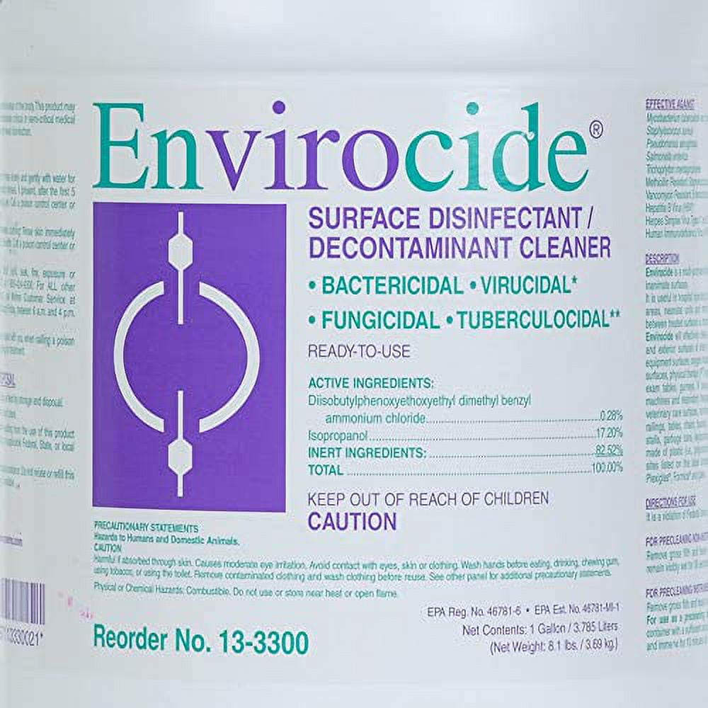 Envirocide Surface Disinfectant Cleaner Gallon - Walmart.com