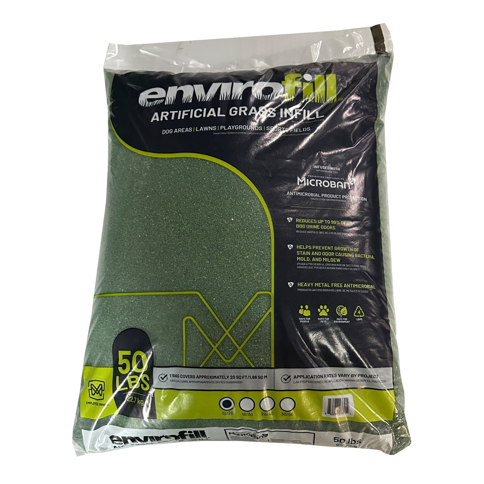 Envirofill Silica Sand Infill Microban Artificial Synthetic Pet Turf ...