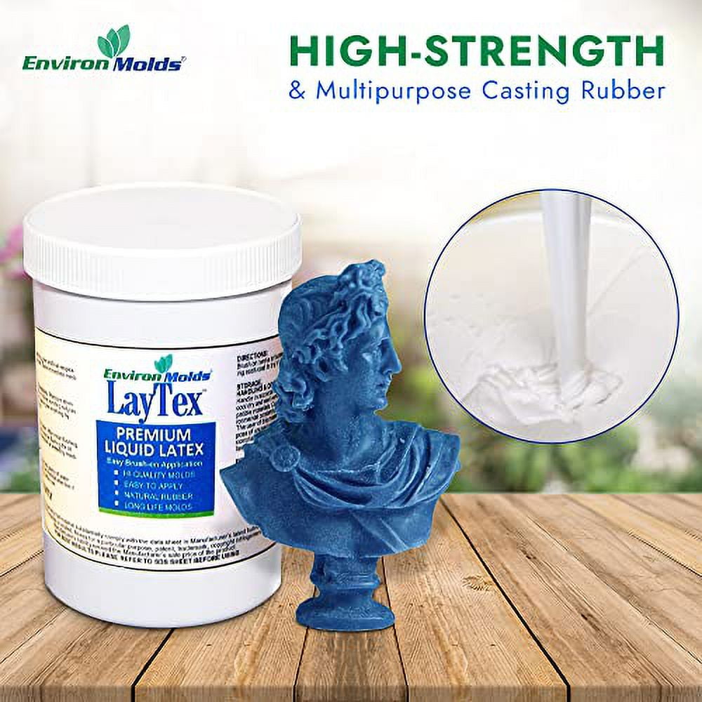 EnvironMolds LayTex Liquid Latex Mold Making Rubber, 1-Gallon - High-Quality, Flexible, Detailed ...