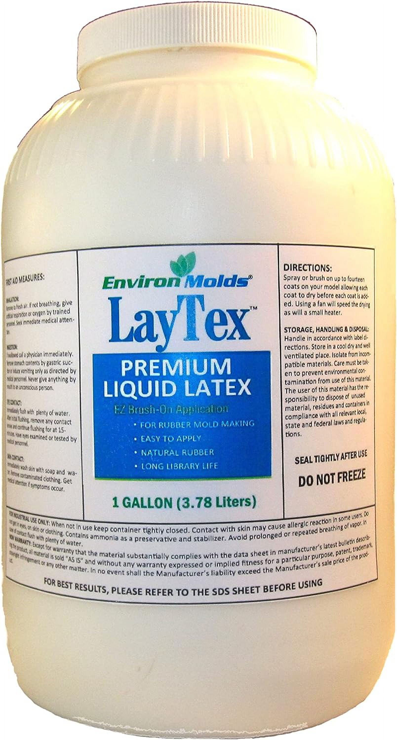 EnvironMolds LayTex Liquid Latex Mold Making Rubber, 1-Gallon - High ...