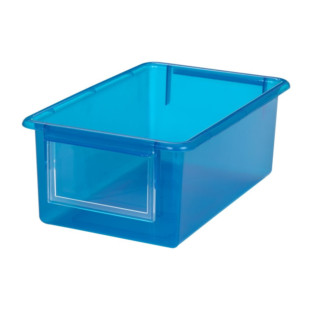 Environments LucentLuxe Easy Label Bin - Blue - Walmart.com