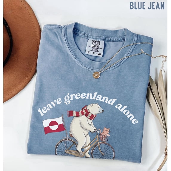 Environmental Message Graphic Cotton T-Shirt Featuring Polar Bear on ...