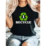 Environmentalist I Recycle Symbol Graphic Unisex Short Sleeve Cotton ...