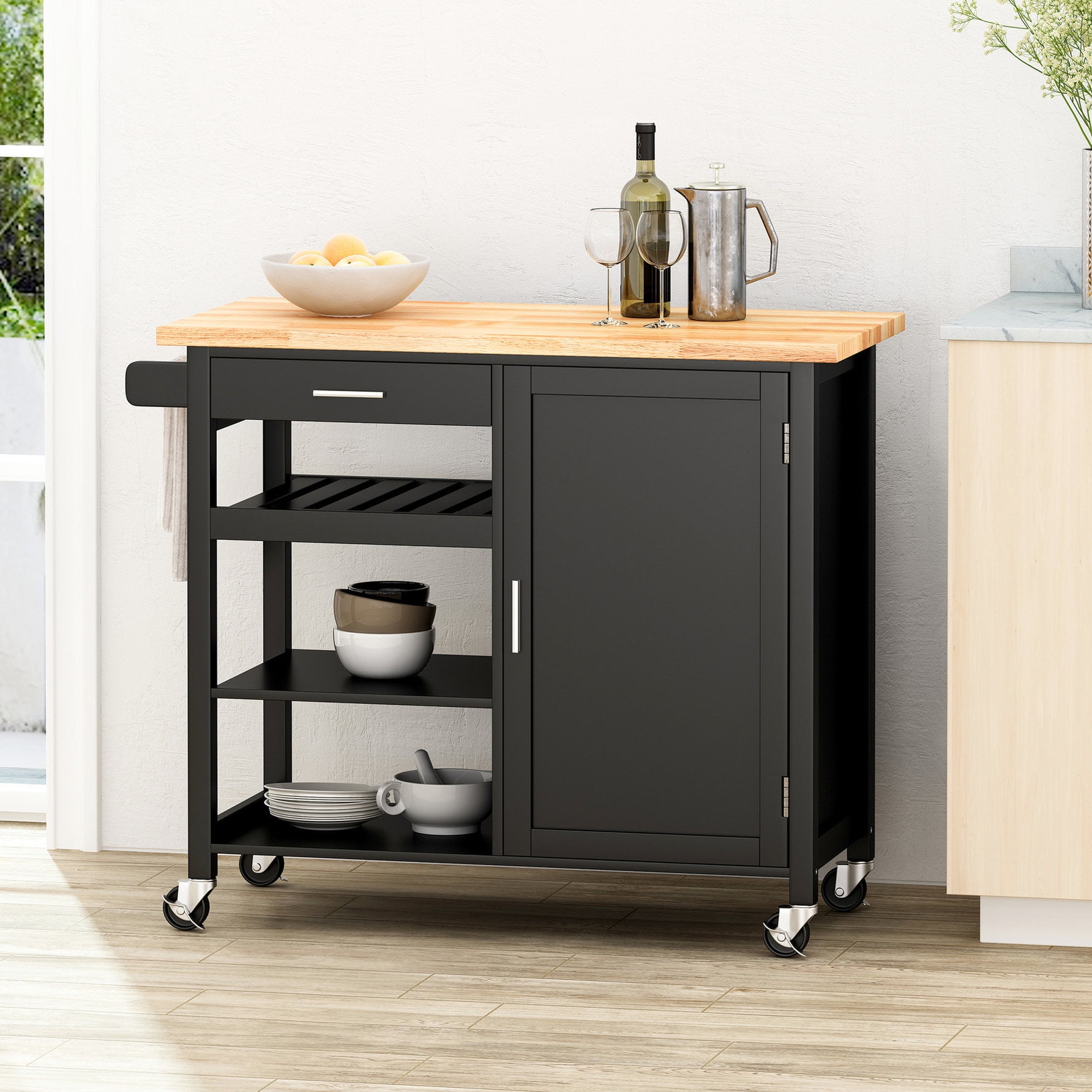 Environmentally - friendly Wood - Easy to Transport with Casters ...
