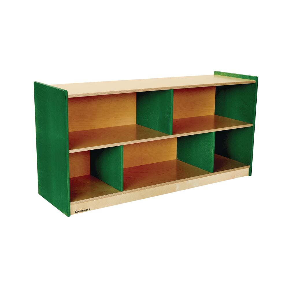 Environments? 24" Forest Wood Divided Shelf - Green - Walmart.com