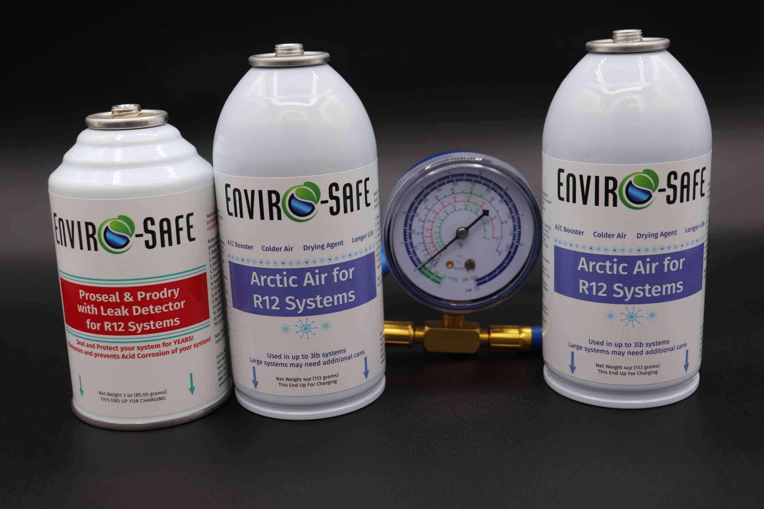 Envirosafe Arctic Air for R12, Proseal, Prodry, and Leak Detector for ...