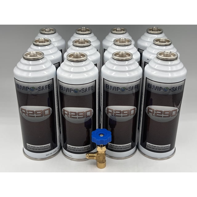 Enviro-Safe R290 Refrigerant – 8 oz Can, EPA Approved Hydrocarbon ...