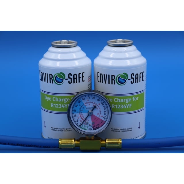 Envirosafe R1234yf Dye Charge with UV Refrigerant, 2 Cans, Universal AC ...