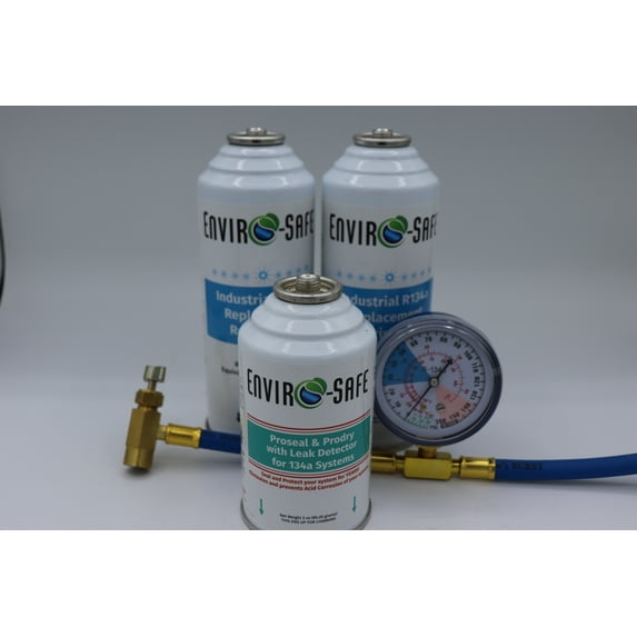 Envirosafe R134a Universal Replacement Refrigerant with Proseal, Prodry ...