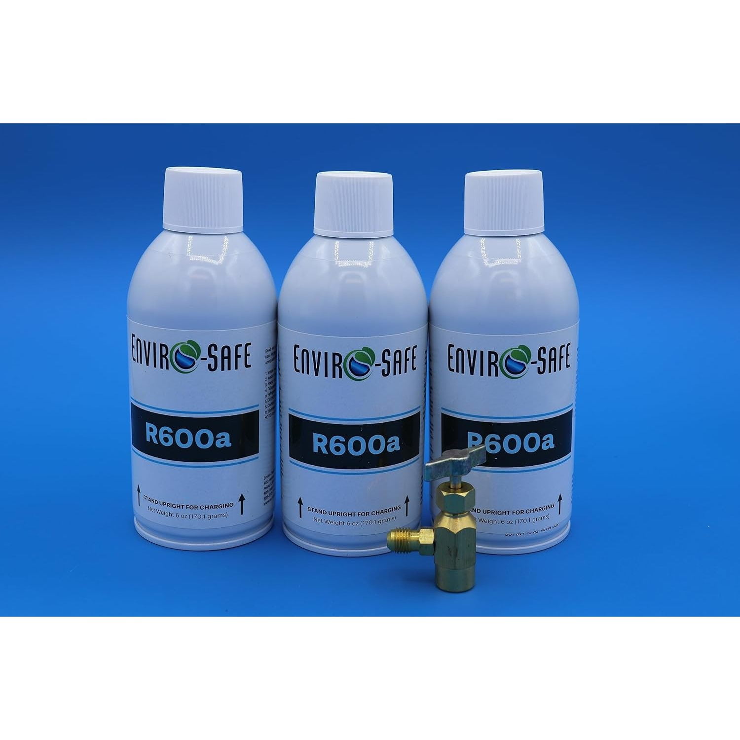 Envirosafe R600a Refrigerant - Upright Charging Self Sealing Can - 6oz ...