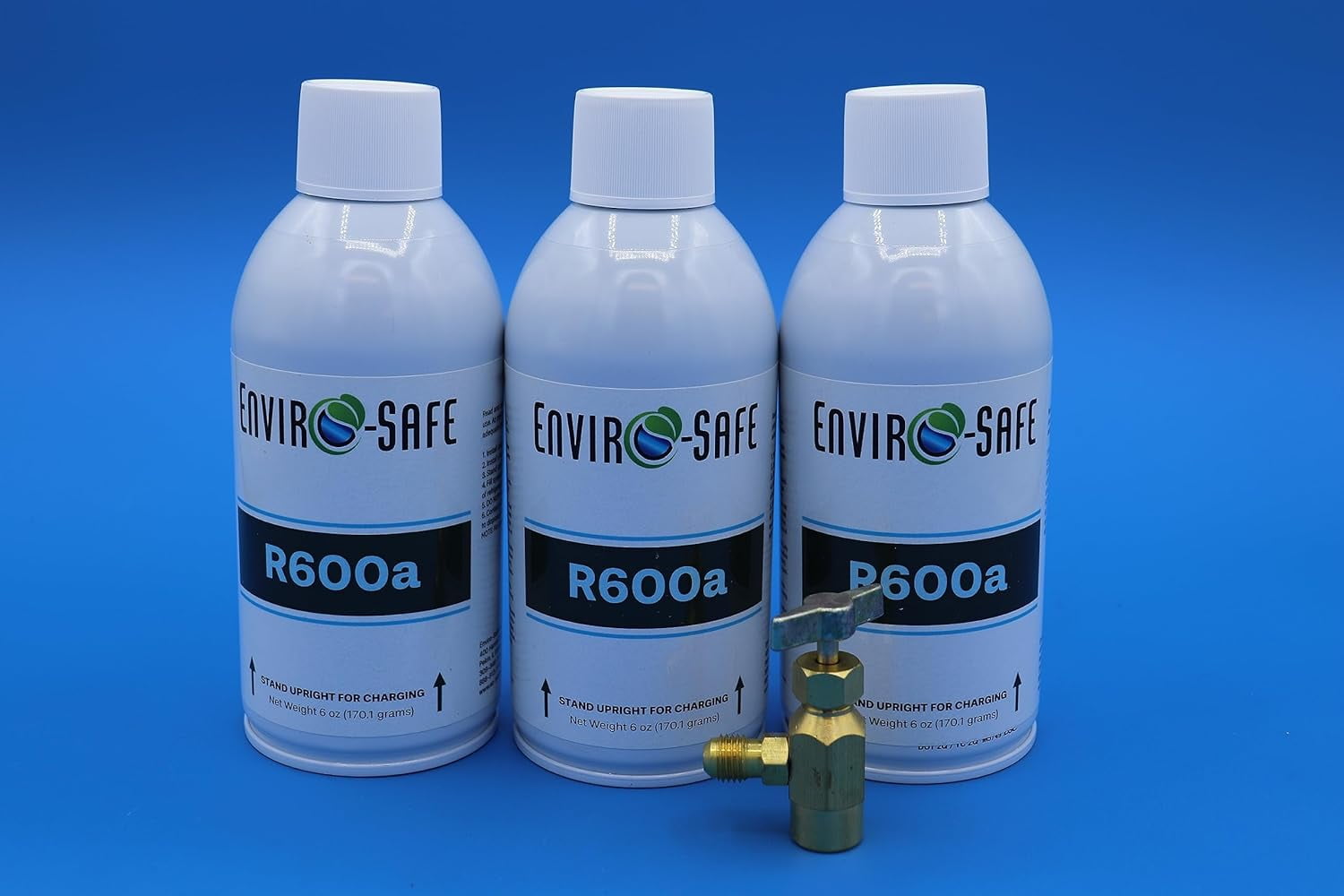 Envirosafe R600a Refrigerant - Upright Charging Self Sealing Can - 6oz ...