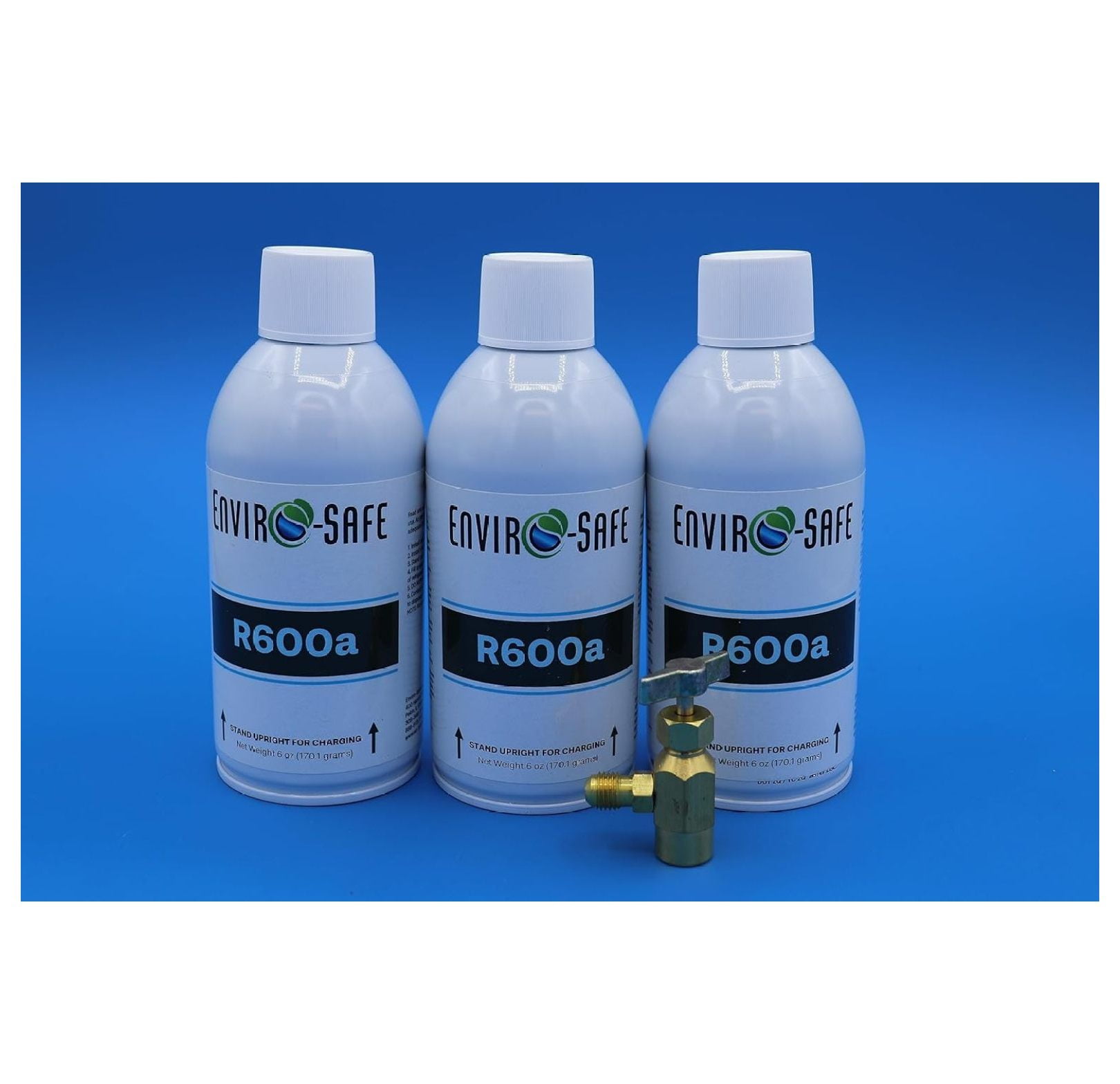 Envirosafe R600a Refrigerant - Upright Charging Self Sealing Can - 6oz ...