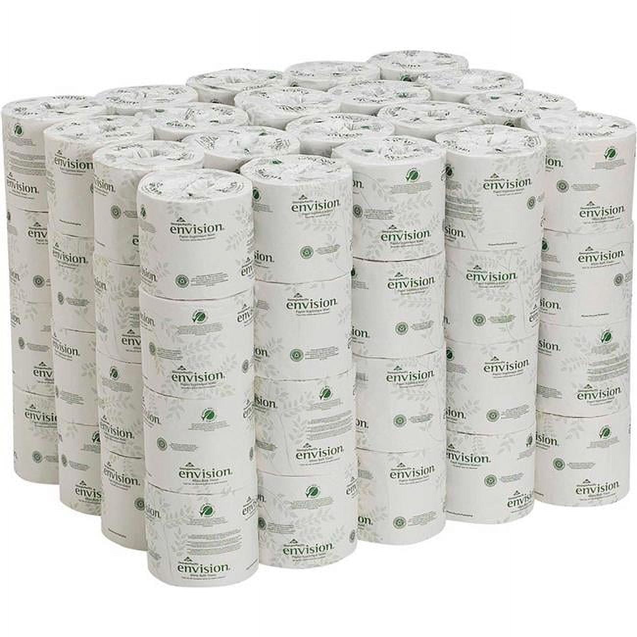 Envision White 2-Ply Embossed Bathroom Tissue - 550 Sheets per Roll, 80 ...