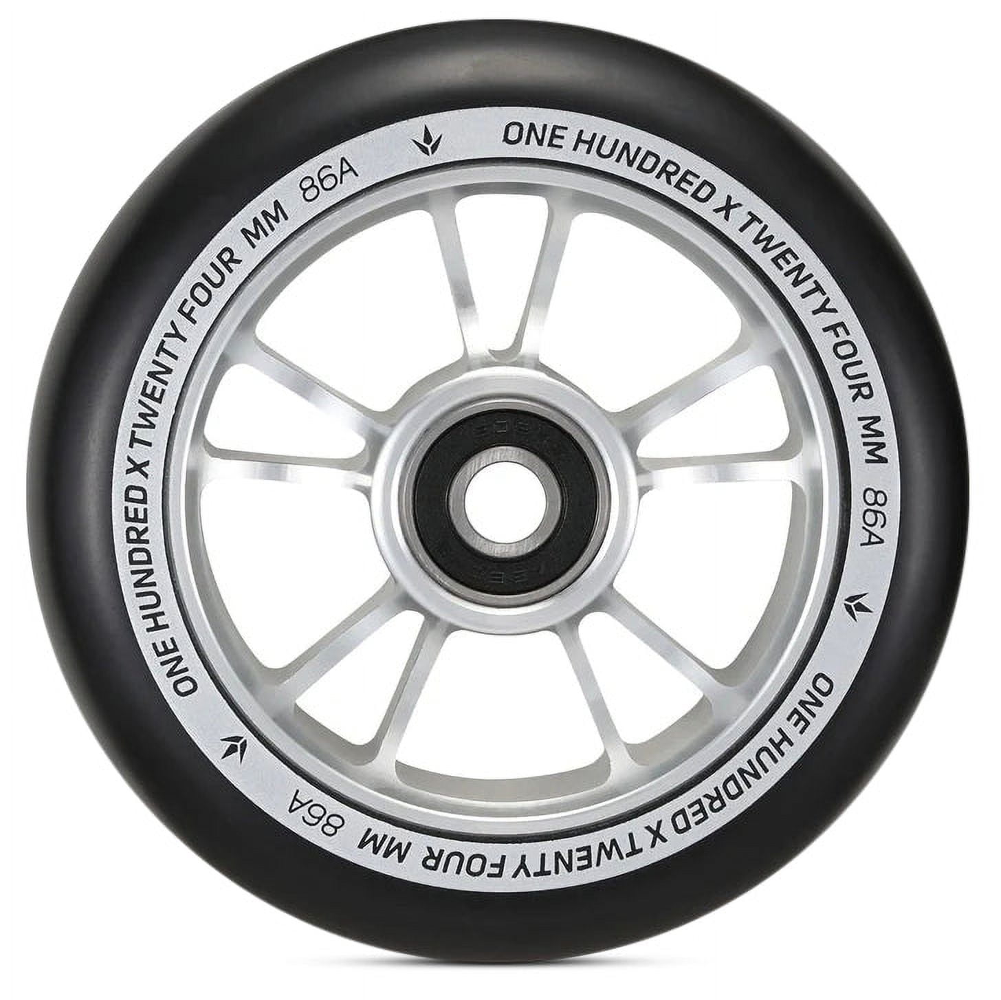 Envy 100mm Wheels Black and Silver - Walmart.com