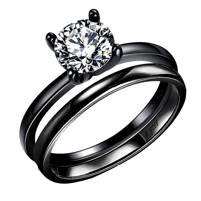 Envy Bridal Set by Ginger Lyne Sterling Silver Simulated Diamond ...