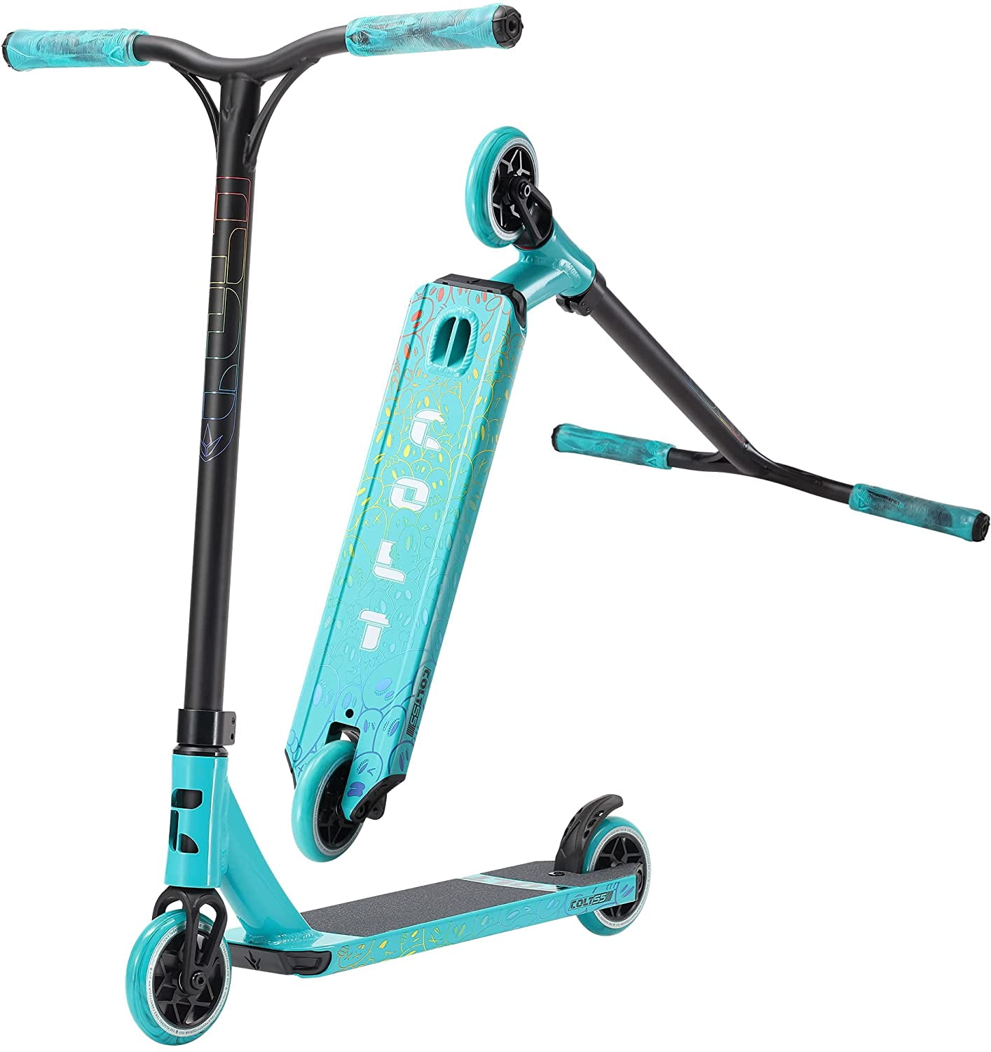 Envy Colt S5 Pro Scooter Teal for Kids, Teens, Youth - Freestyle Trick ...