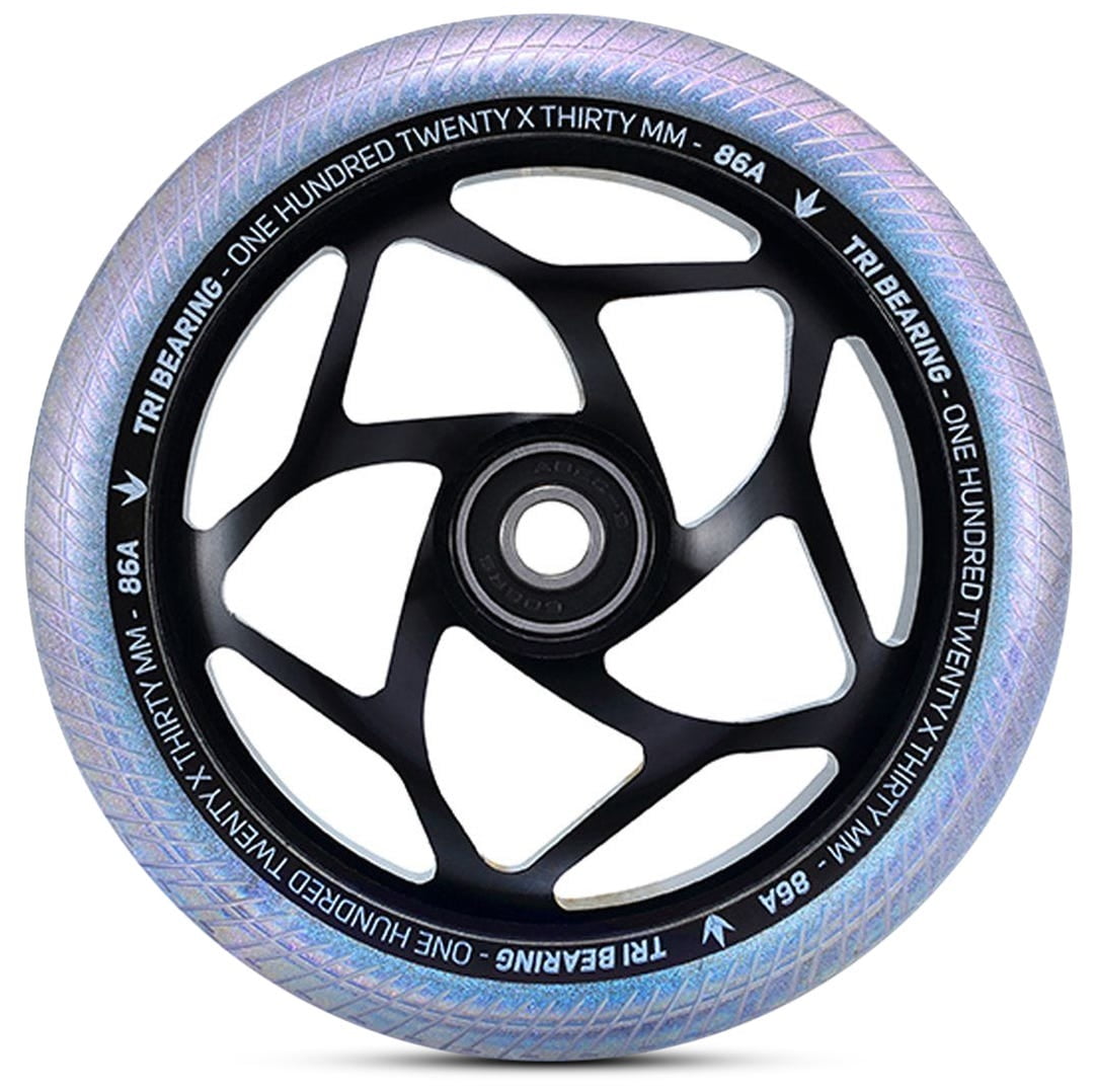 Envy Tri Bearing Wheels - 30mm Wide Glitter and Black - Walmart.com