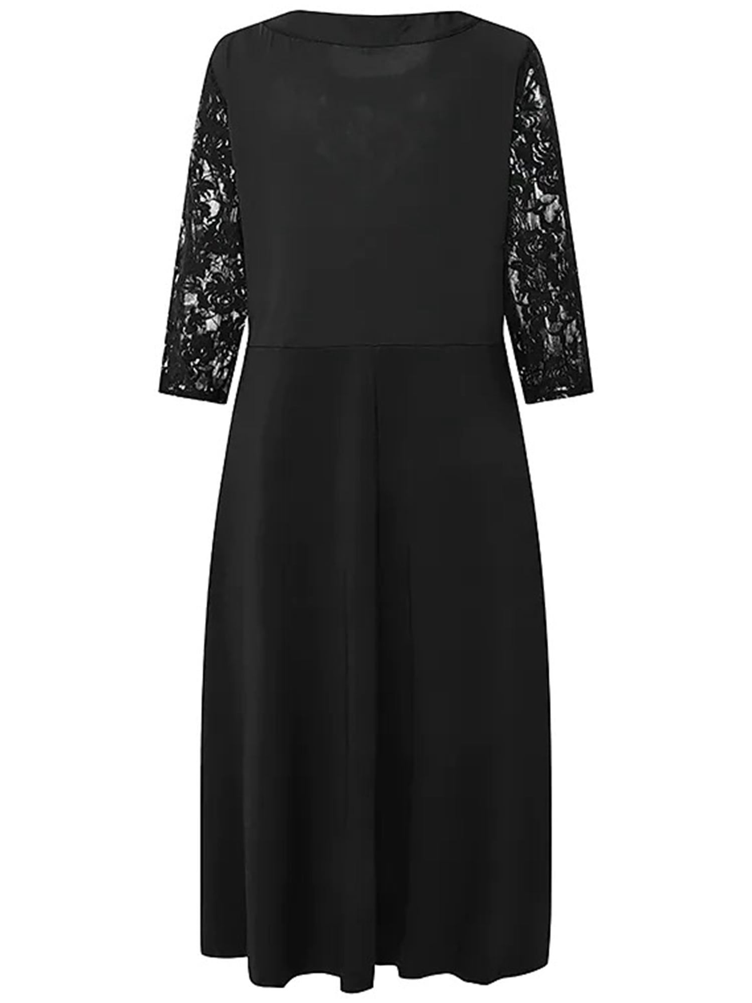 Enwejyy Women Party Cocktail Formal Dress Ball Gown Solid 3/4 Sleeve ...