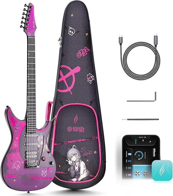 Enya Electric Guitar Inspire 39" Smart Electric Carbon Fiber Guitarra ...