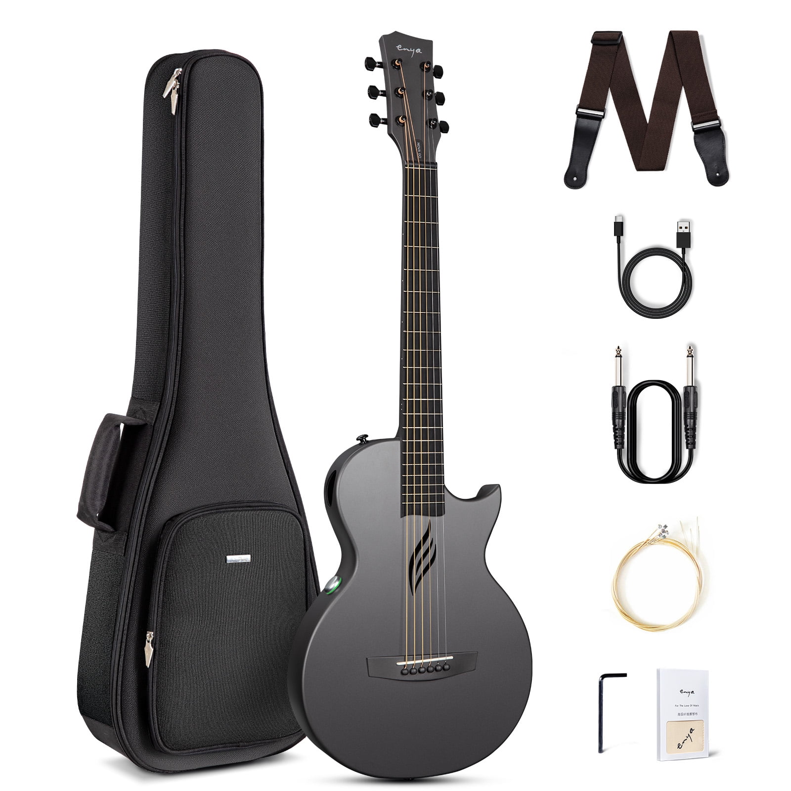 Enya NOVA Go SP1 Carbon Fiber Acoustic Electric Guitar with Smart ...