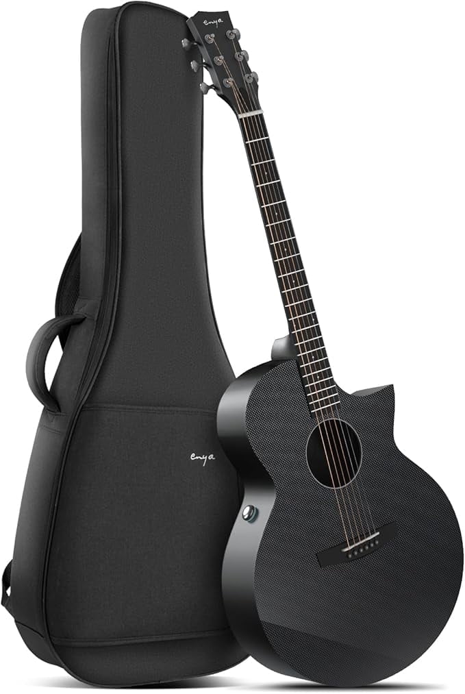 Enya Acoustic Electric Guitar Carbon Fiber X3 Pro Travel Guitar ...