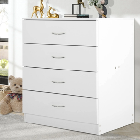 Ktaxon FCH Modern 3-Drawer Dresser, White with Metal Handles, Perfect ...