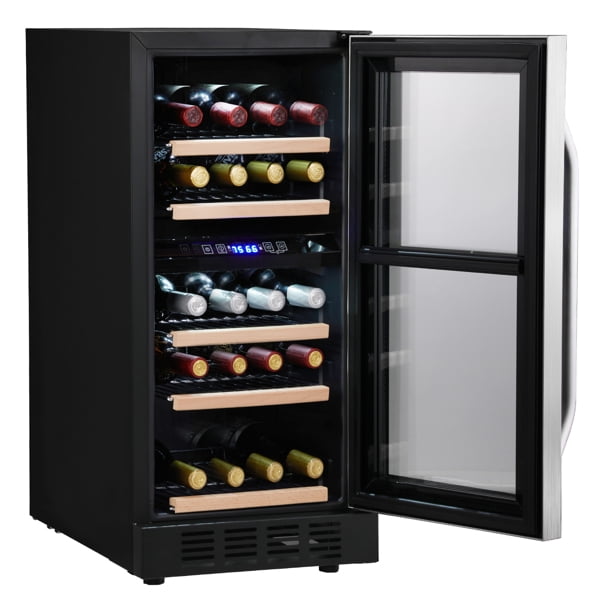 Enyopro Dual Zone Wine and Beverage Refrigerator, 26 Bottle Capacity ...