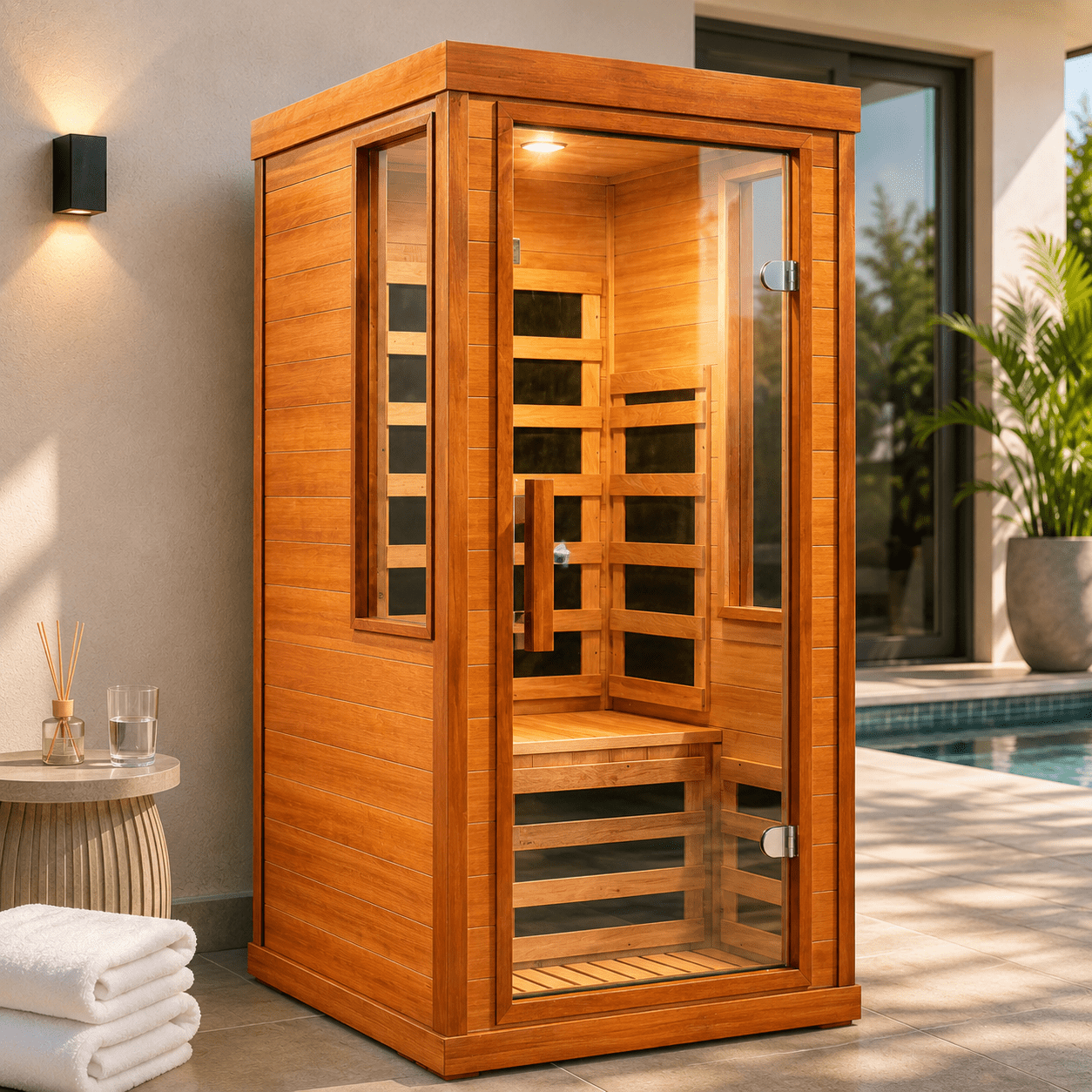 Enyopro Infrared Sauna, Dry Sauna Room for Home, 1120W Infrared Sauna ...