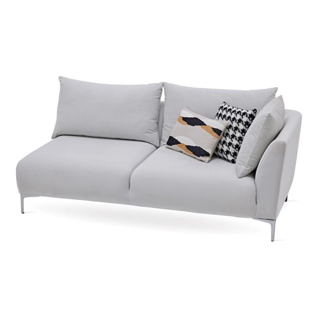 Enza Home Mayfair 2-Seater Fabric Right Hand Facing Sofa Module in Off ...