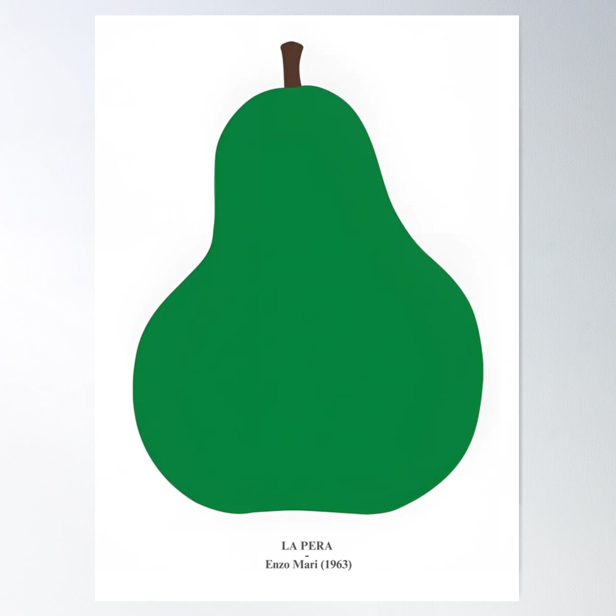 Enzo Mari - The Pear 1963 La Pera, Nature Series, Mid-Century Modern ...