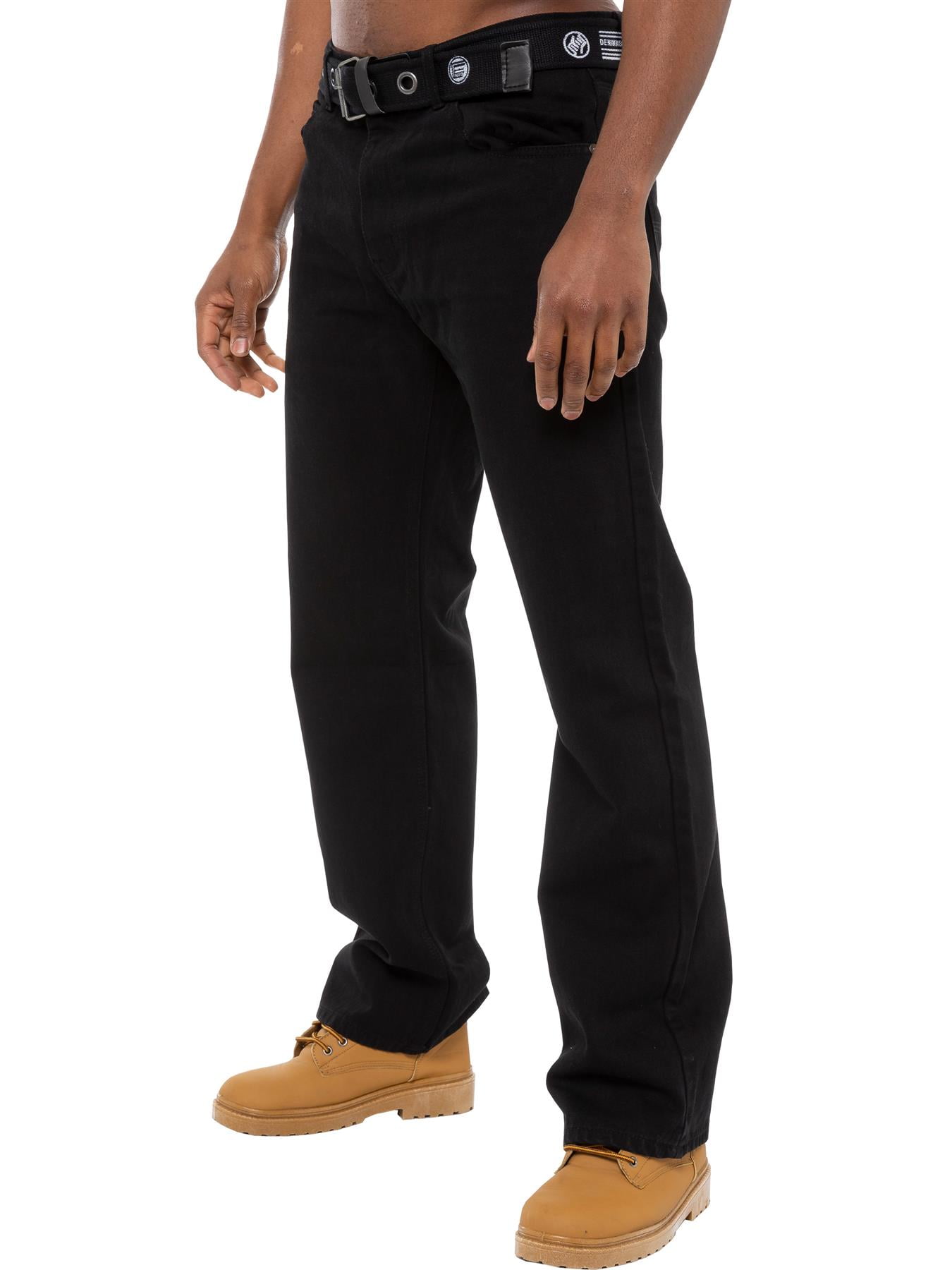 Enzo Mens Regular Fit Straight Leg Jeans - Walmart.com