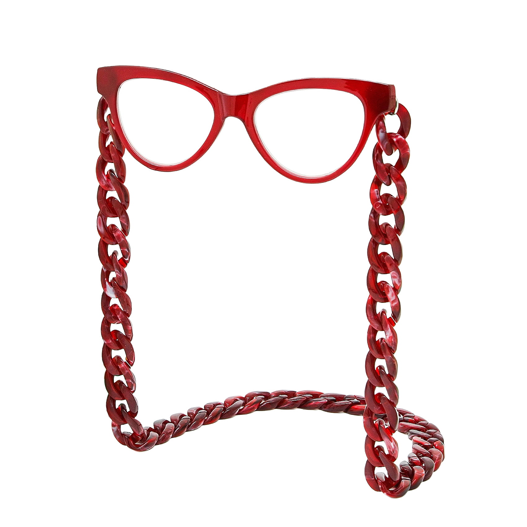 EnzoDate Chain-style Magnetic Reading Glasses Necklace, Lorgnette-style ...
