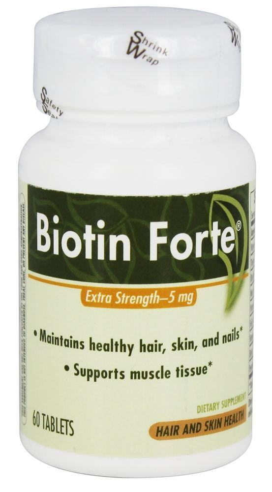 PhytoPharmica Biotin Forte 5 mg Tablets - Walmart.com