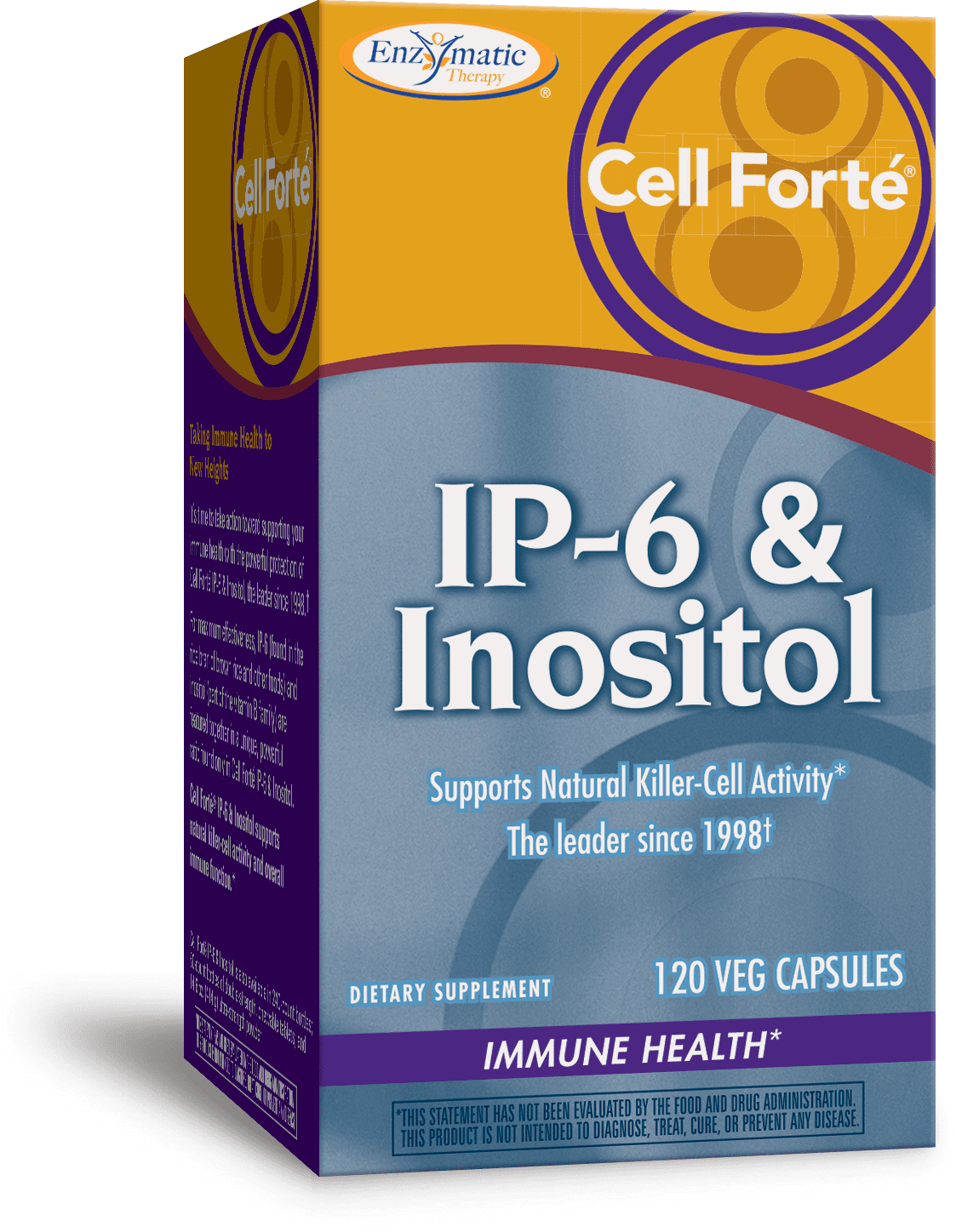 Enzymatic Therapy Cell Forte IP-6 & Inositol 120 Vegetarian Capsules ...