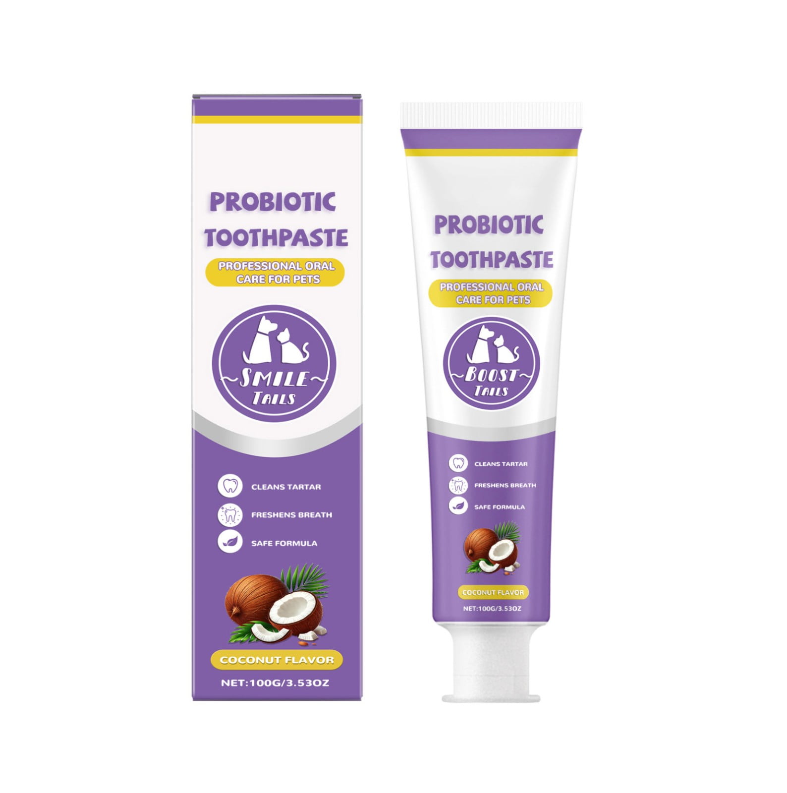 Enzymatic Toothpaste for Dogs & Cats – Probiotic Formula Fights Plaque ...