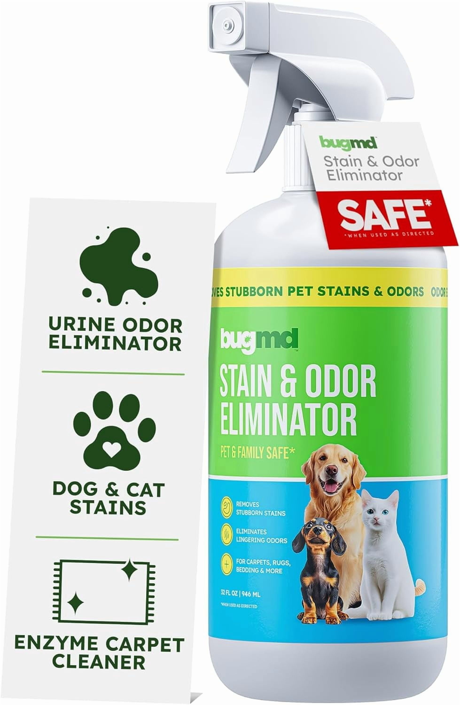 Enzyme Cleaner for Dog & Cat Urine | Pet Stain and Odor Remover for ...