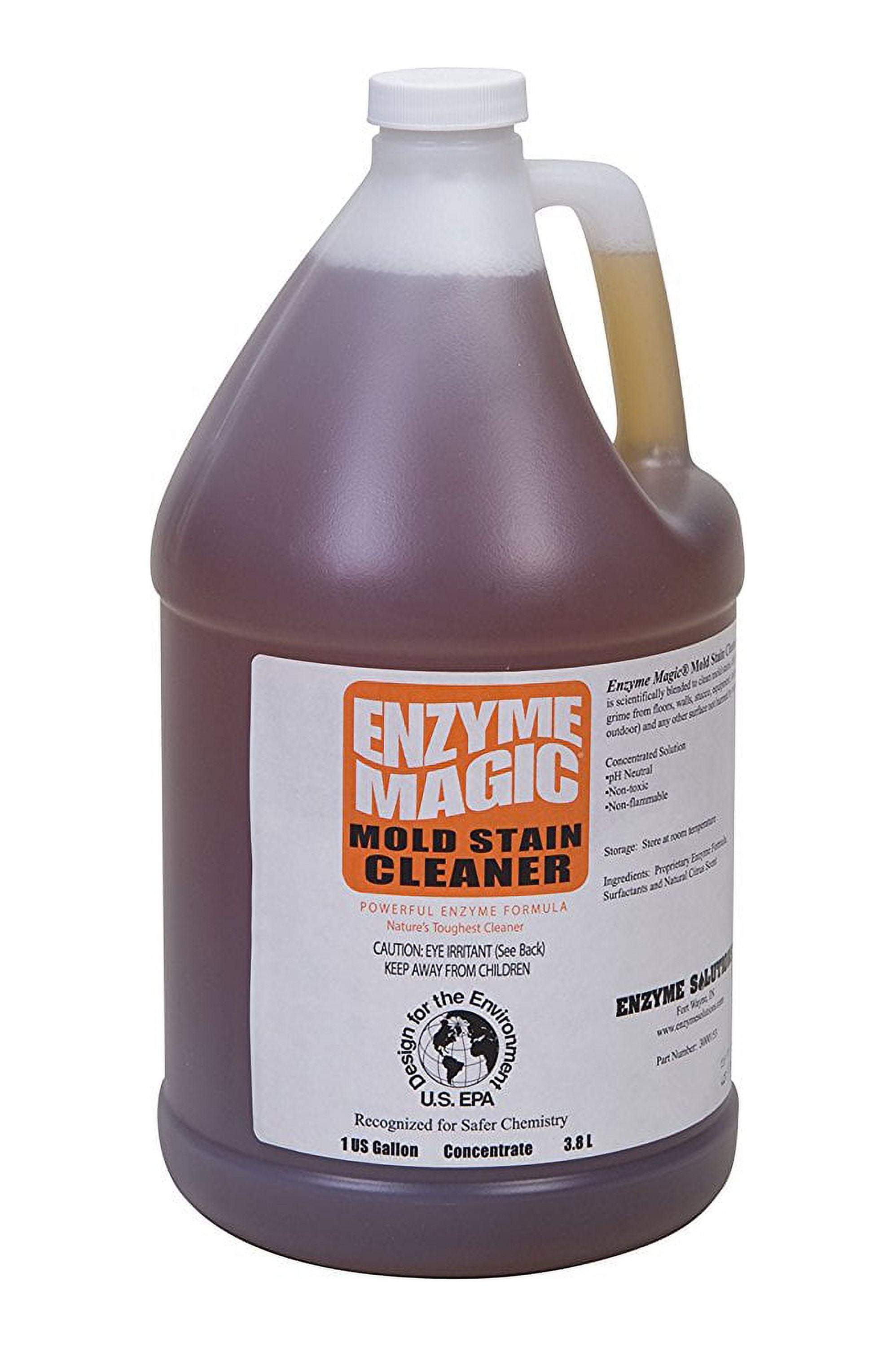 Enzyme Magic Mold Stain Cleaner 1 Gal Concentrate (makes 64 gals), EPA ...