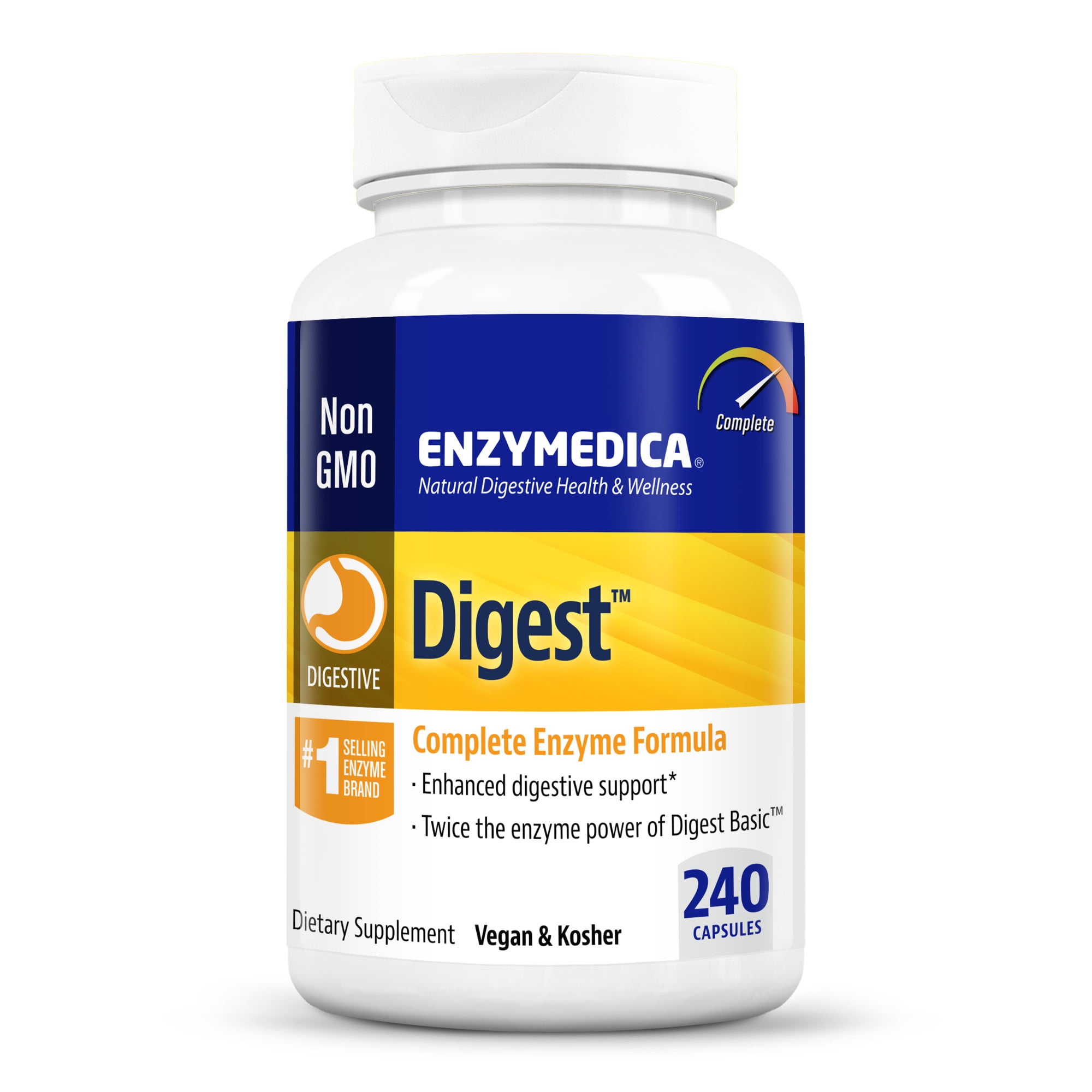 Enzymedica Digest, Complete Enzyme Formula, 240 Capsules - Walmart.com