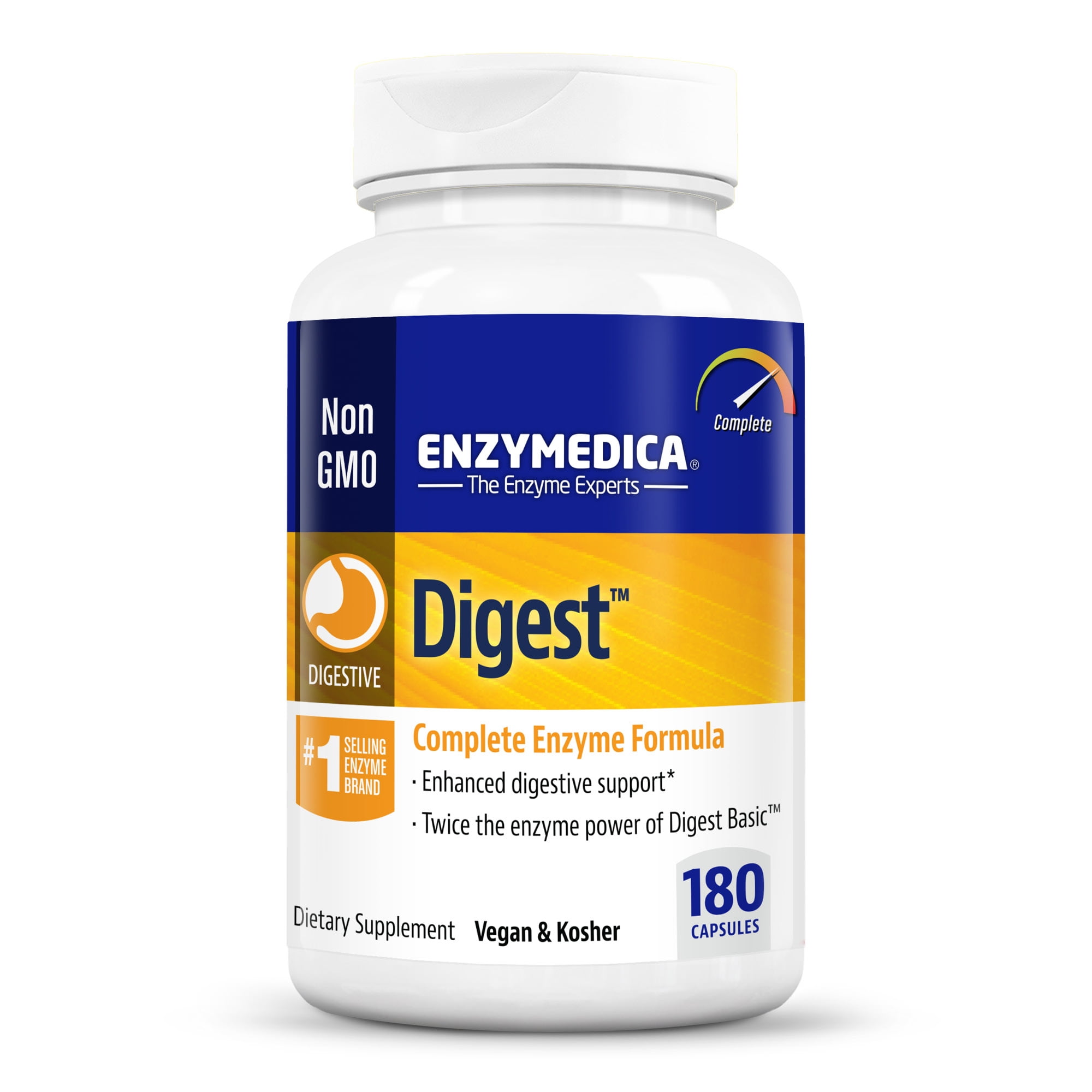 Enzymedica Natural Digestive Enzyme Supplement, Gluten-Free Digest ...