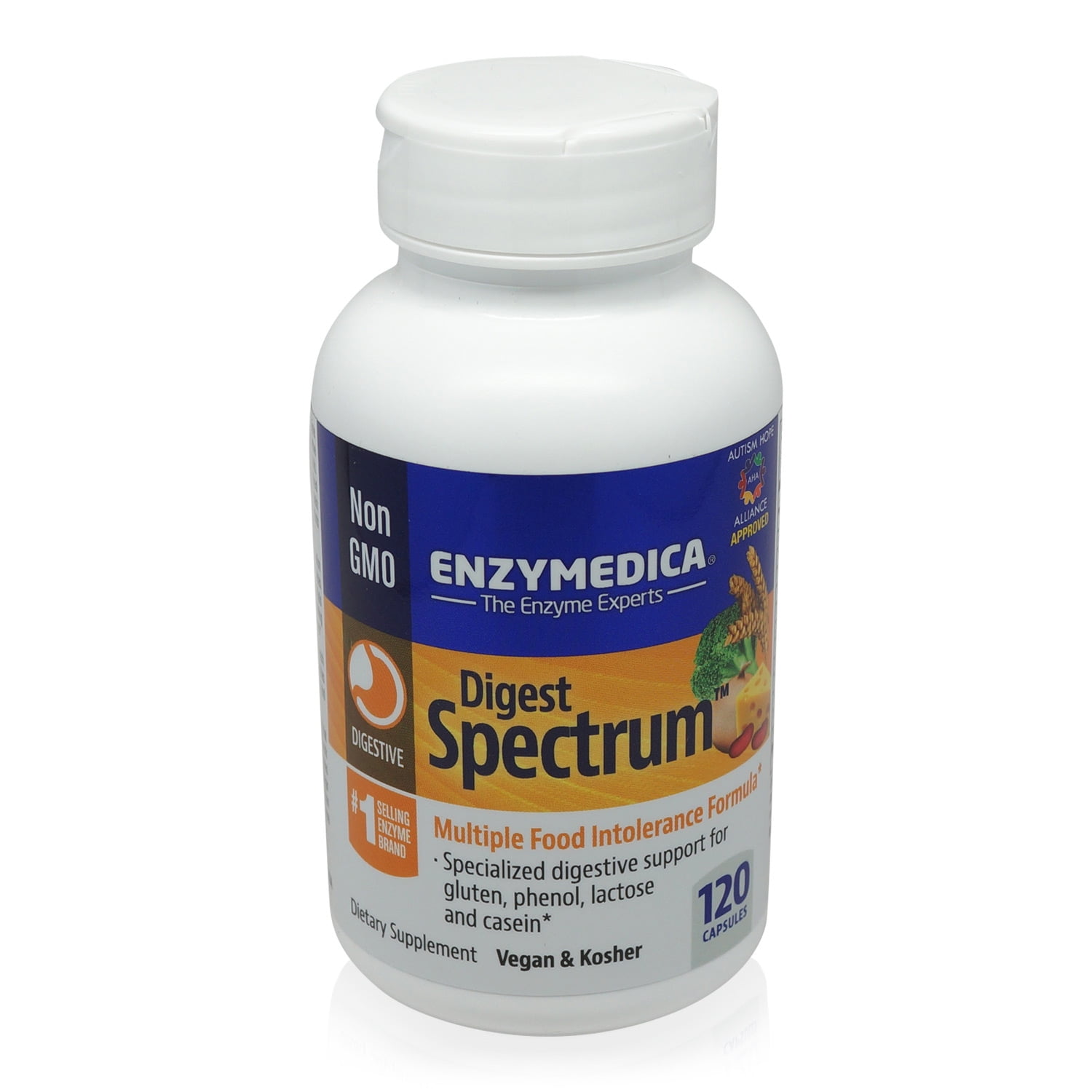 Enzymedica Digest Spectrum, Digestive Enzymes for Multiple Food ...