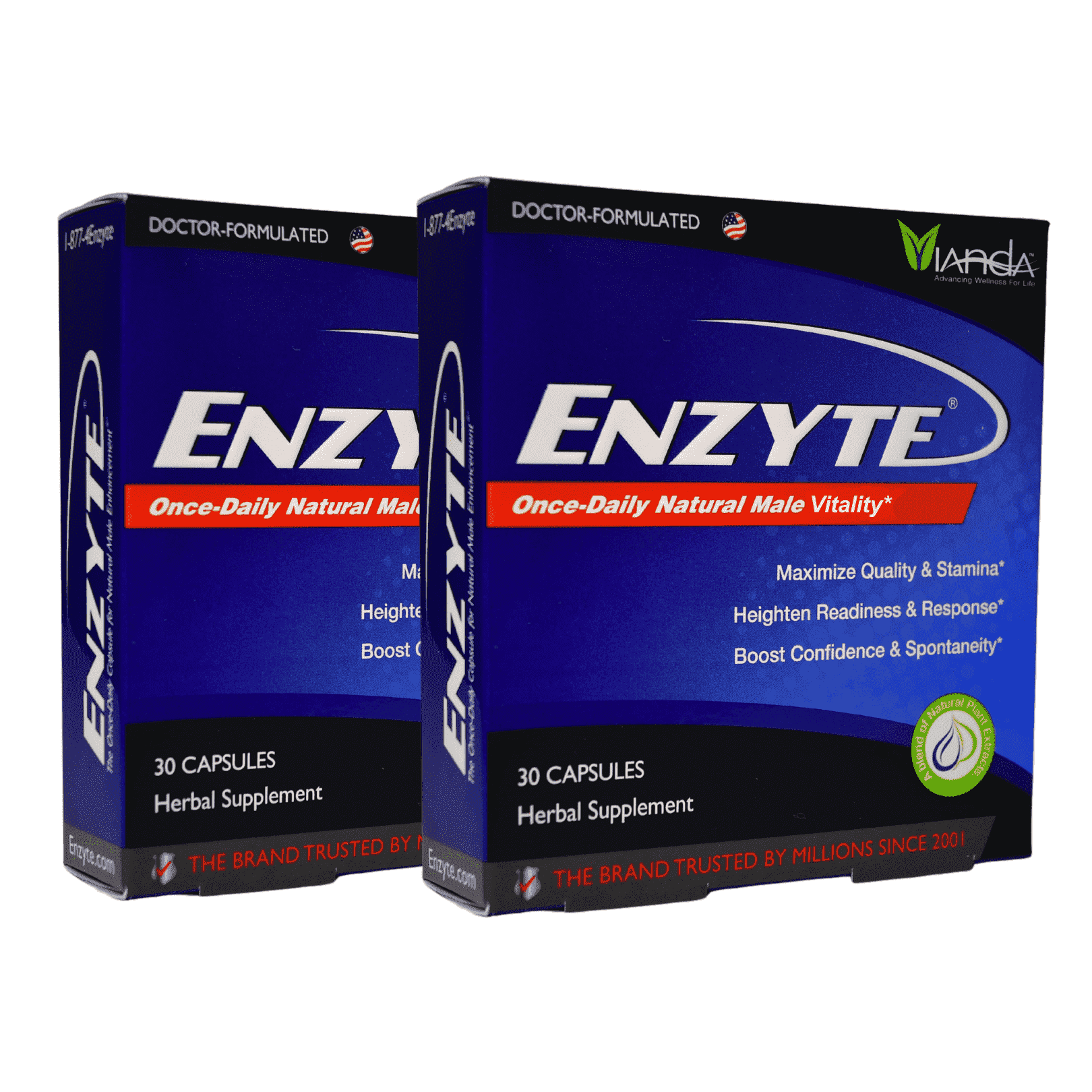Enzyte® Natural Male Vitality Supplement with Asian Ginseng, Ginkgo ...