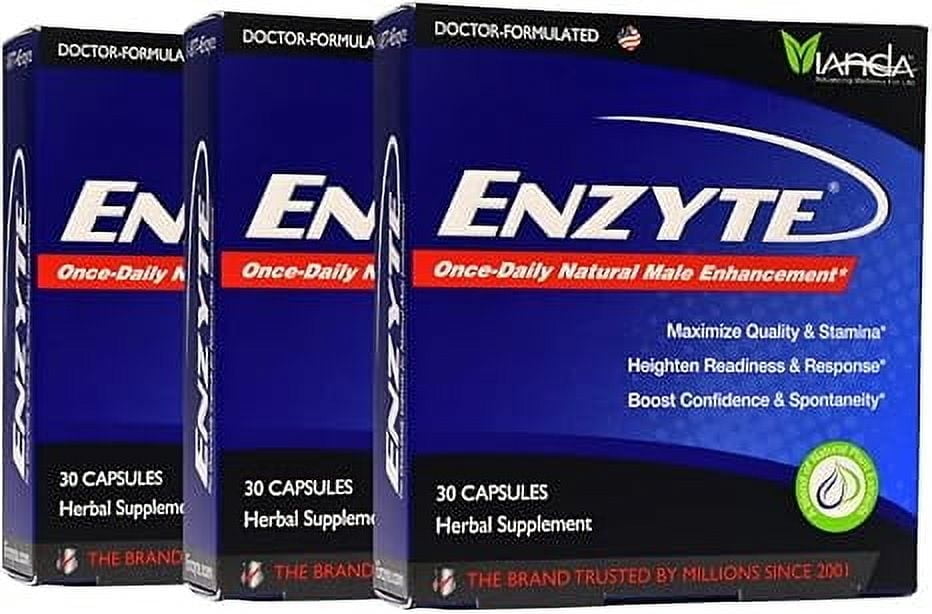 Enzyte® Natural Male Vitality Supplement with Asian Ginseng, Ginkgo ...