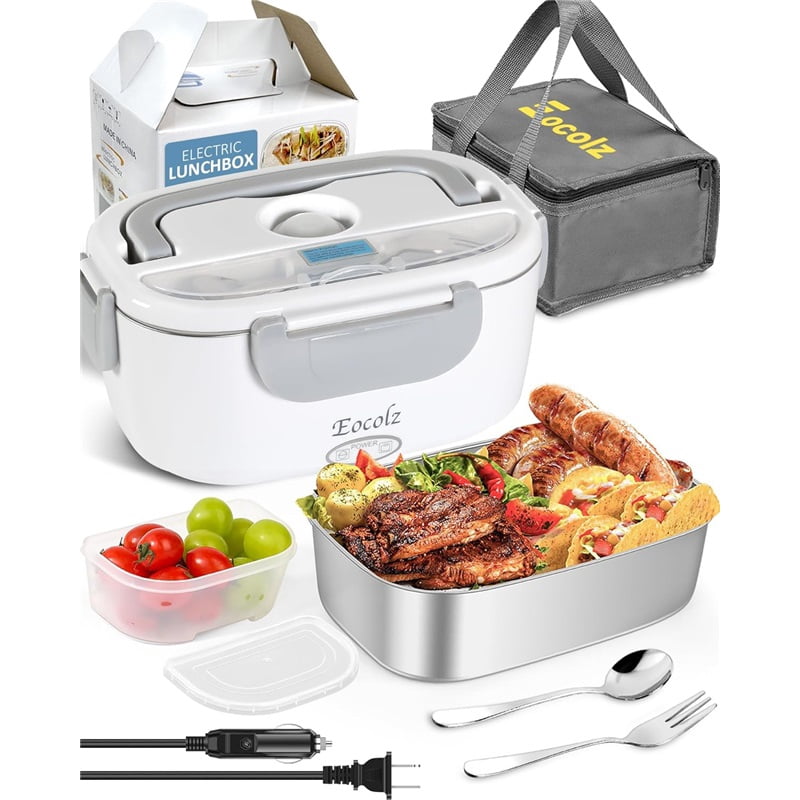 Eocolz Electric Lunch Box Food Heater 60-80W for Adults, Portable Food ...