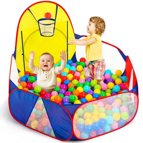 Eocolz Kids Play Inside Toy: Soft Large Pop Up Ball Pit Tent for ...