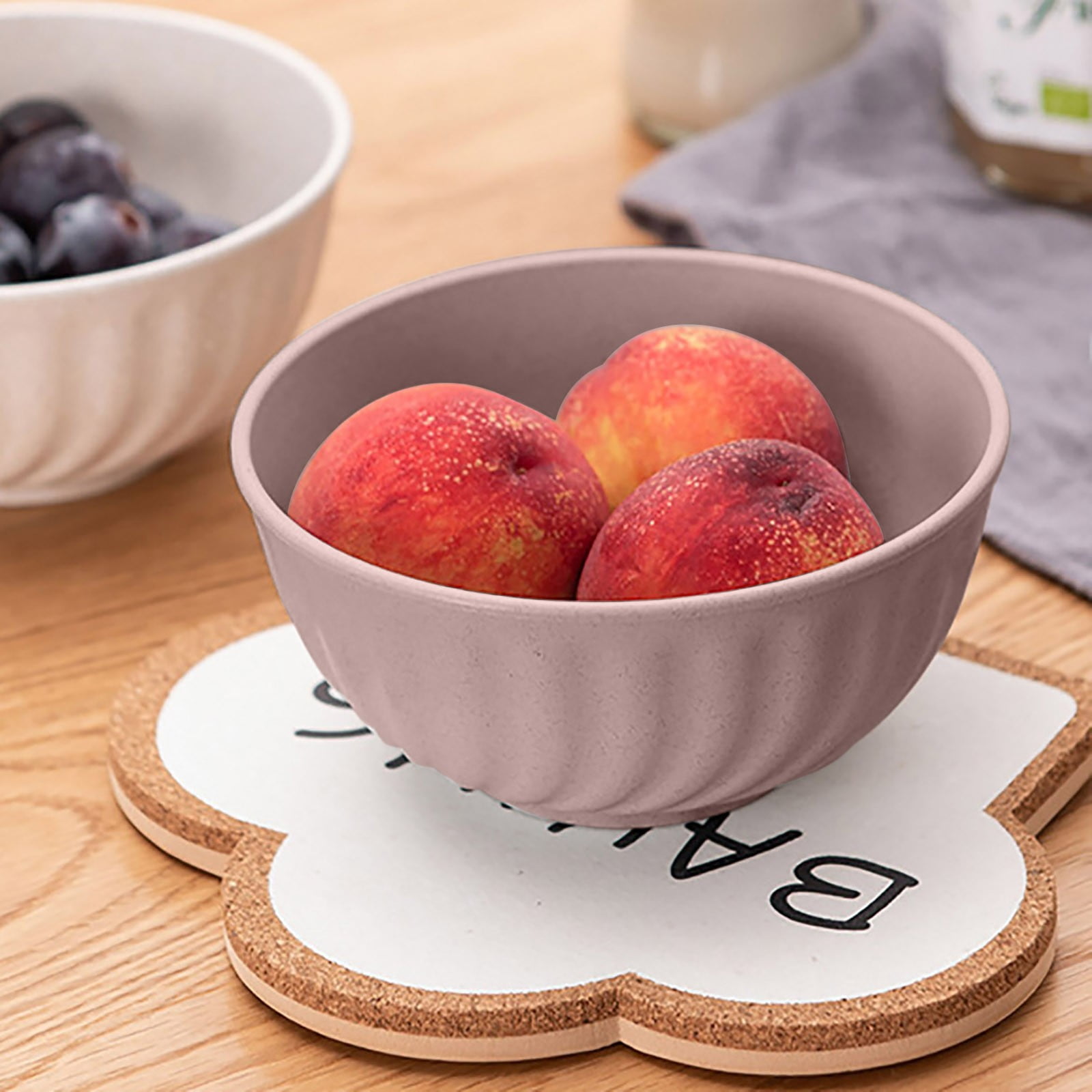 Eolstice Children's Bamboo Fiber Bowl Set, Eco-Friendly Kids Dining ...