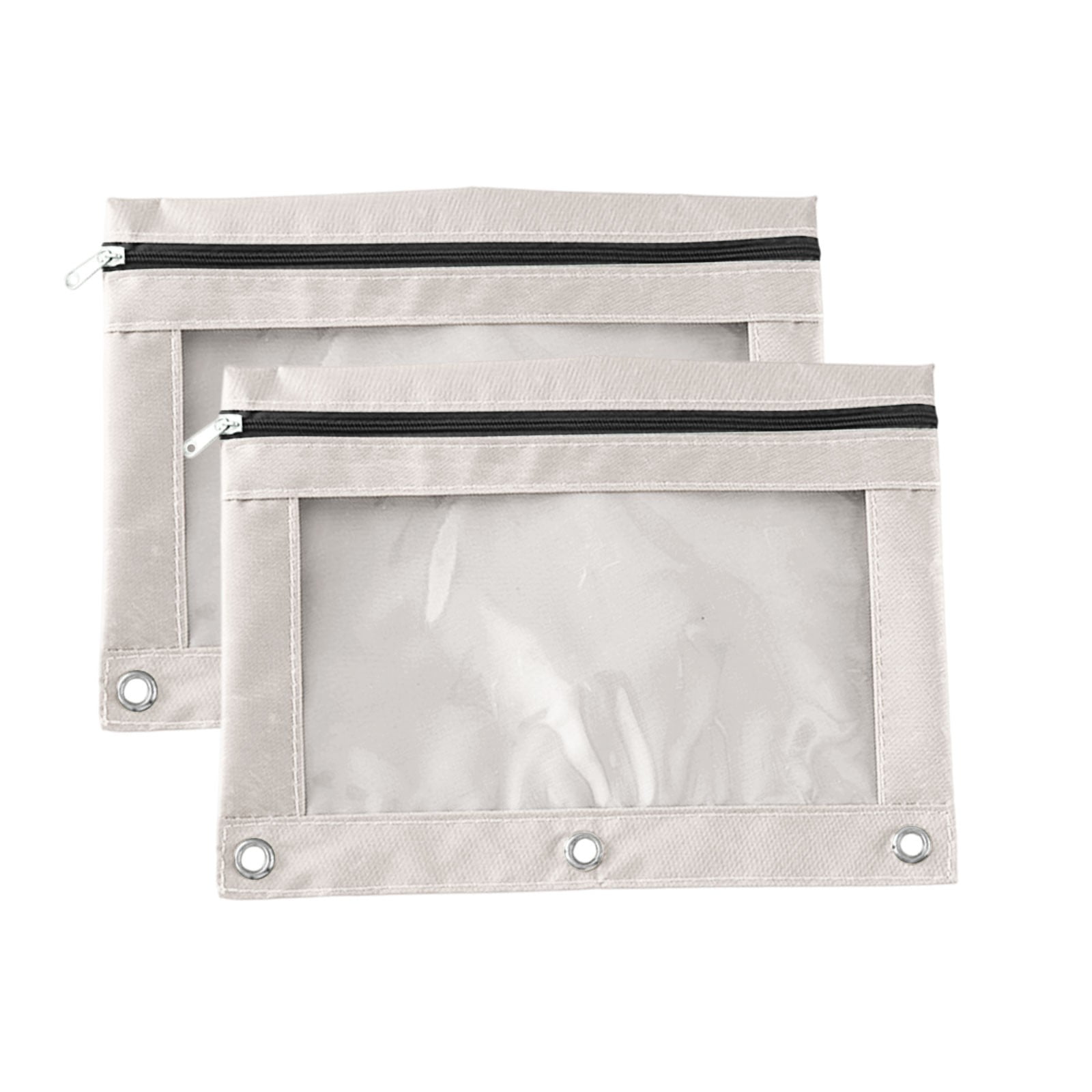 Eolstice Cloth Eyelet Binder Storage Bag, Three-Hole File Organizer ...