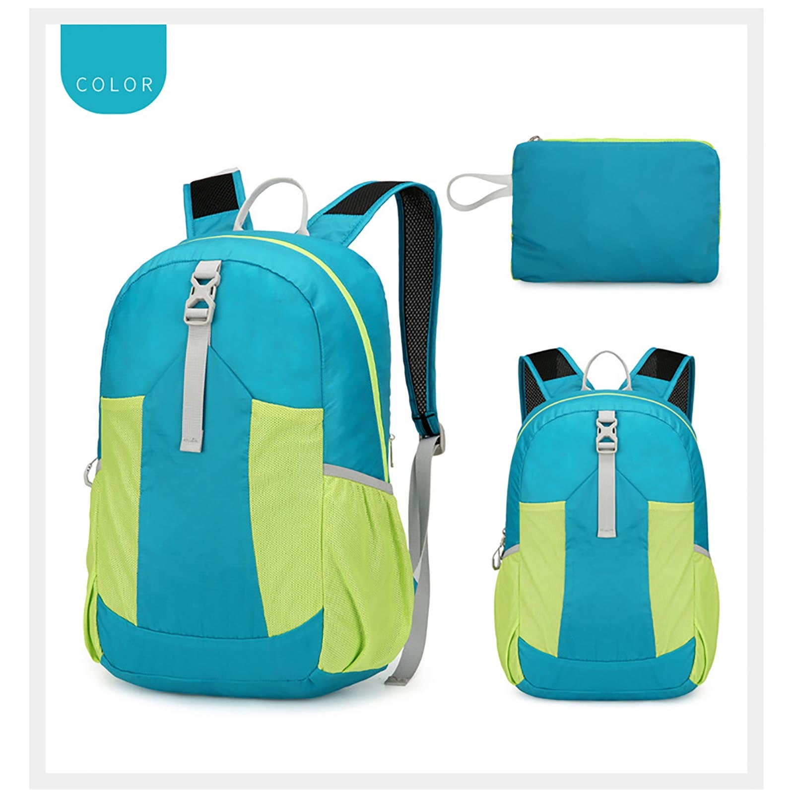 Eolstice Collapsible Water Resistant Daypack, Lightweight Travel ...